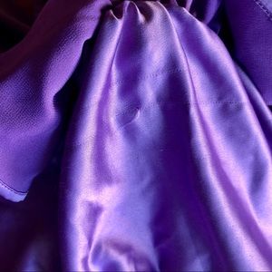Tops | Sexy Purple Satin Spaghetti Strap Top With Ruffles | Poshmark